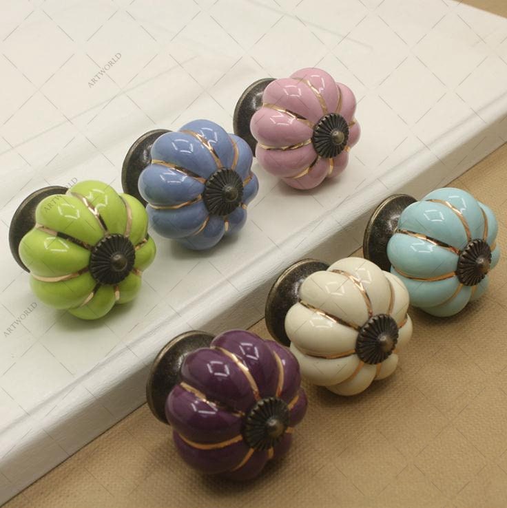 Colorful Knobs Kitchen Cabinet Knobs Handles Dresser Knobs | Etsy