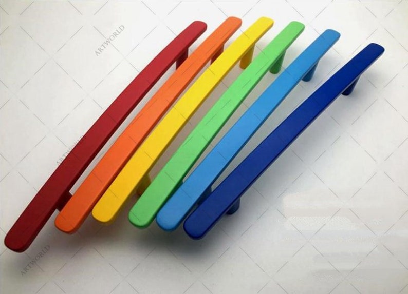 3 3.75 5 Colorful Drawer Pulls Handles | Etsy