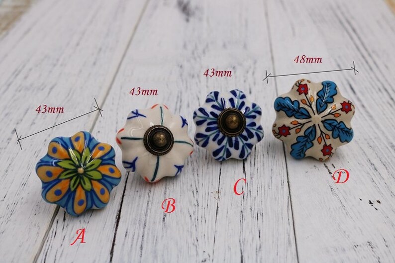 Ceramic Drawer Knobs Pull Handles Kitchen Cabinet Door Knobs - Etsy