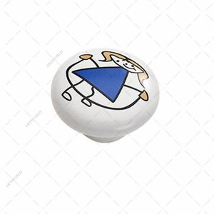 Cartoon Dresser Knobs Handles Kid Drawer Knobs Pulls Handles Ceramic ...