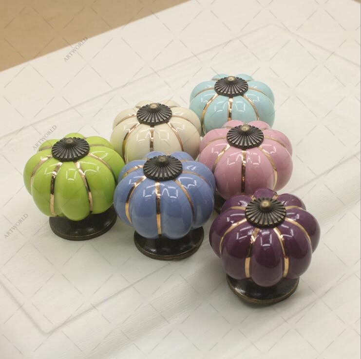 Colorful Knobs Kitchen Cabinet Knobs Handles Dresser Knobs | Etsy