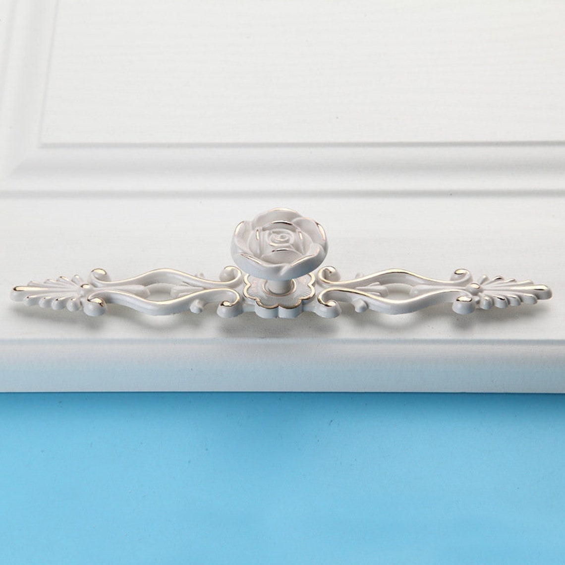 Rose Flower Dresser Knobs Handles Drawer Knobs Pulls Handles - Etsy