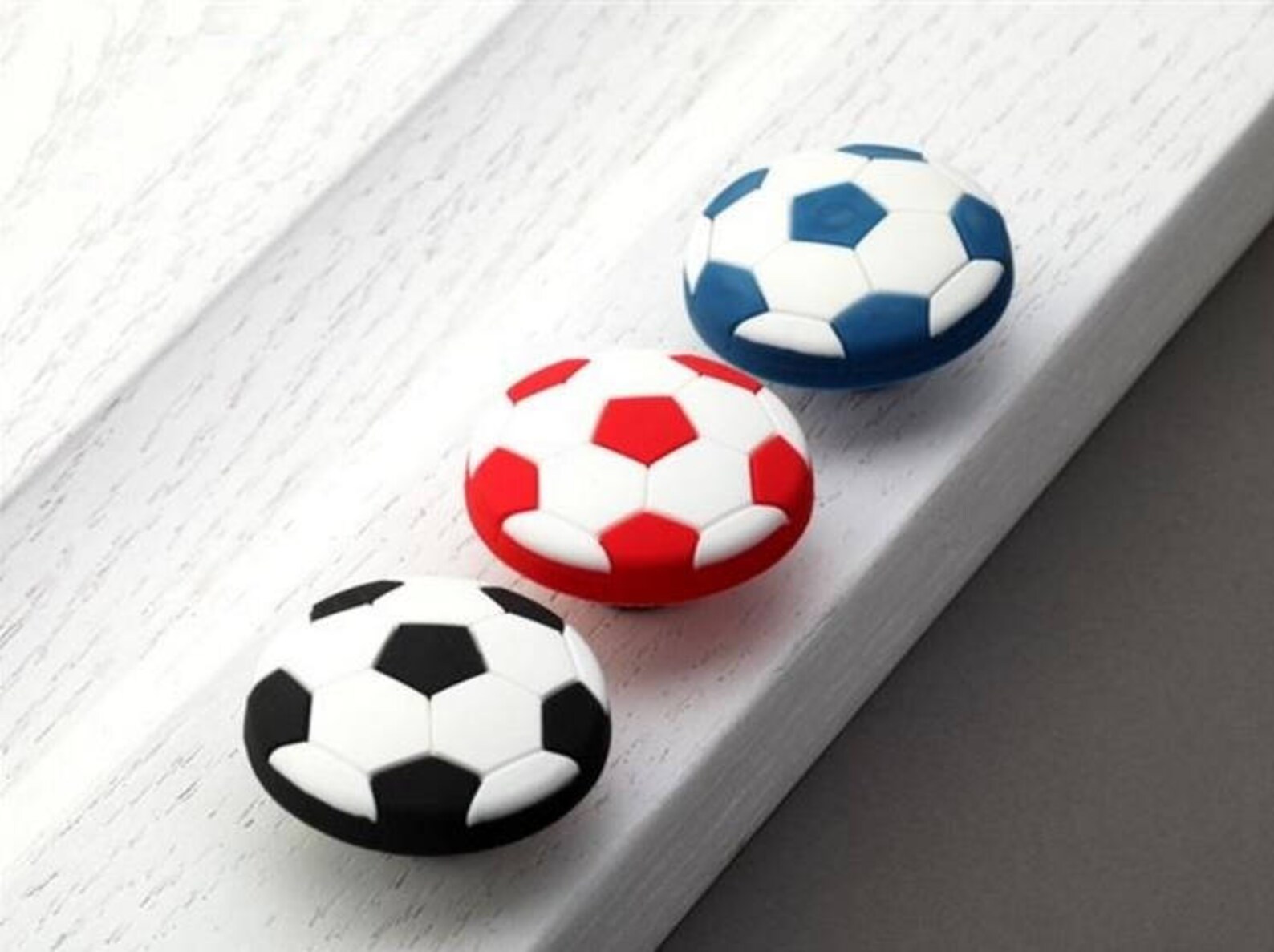 Kids Dresser Drawer Knobs Pulls Handles Football Soccer Black - Etsy