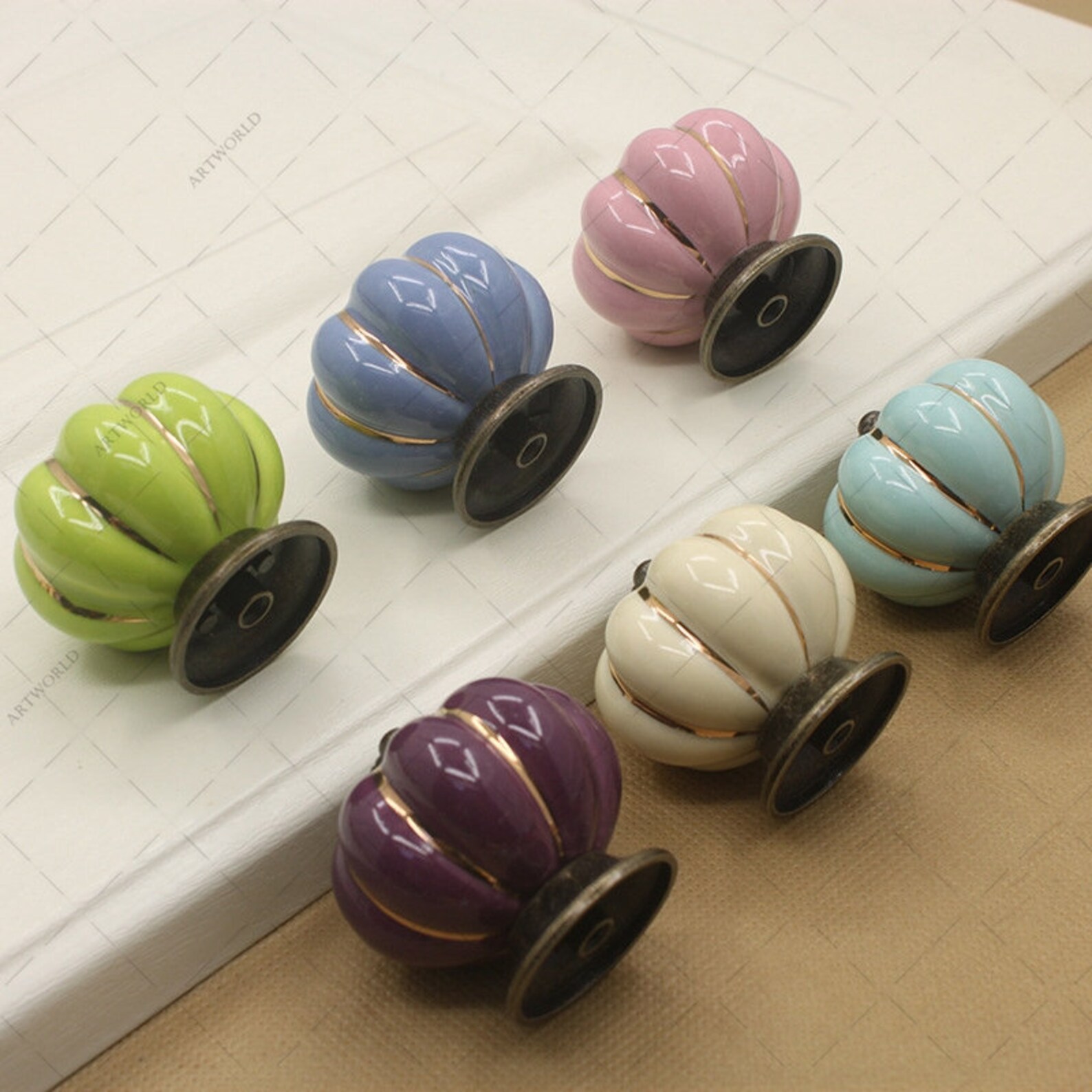 Colorful Knobs Kitchen Cabinet Knobs Handles Dresser Knobs - Etsy