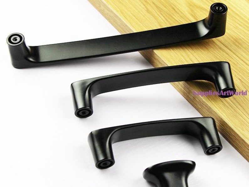 3.75 5 7.56 Black Kitchen Cabinet Handles | Etsy
