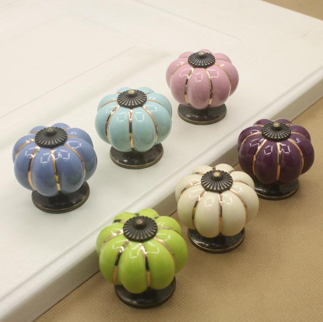 Colorful Knobs Kitchen Cabinet Knobs Handles Dresser Knobs Pulls Drawer ...