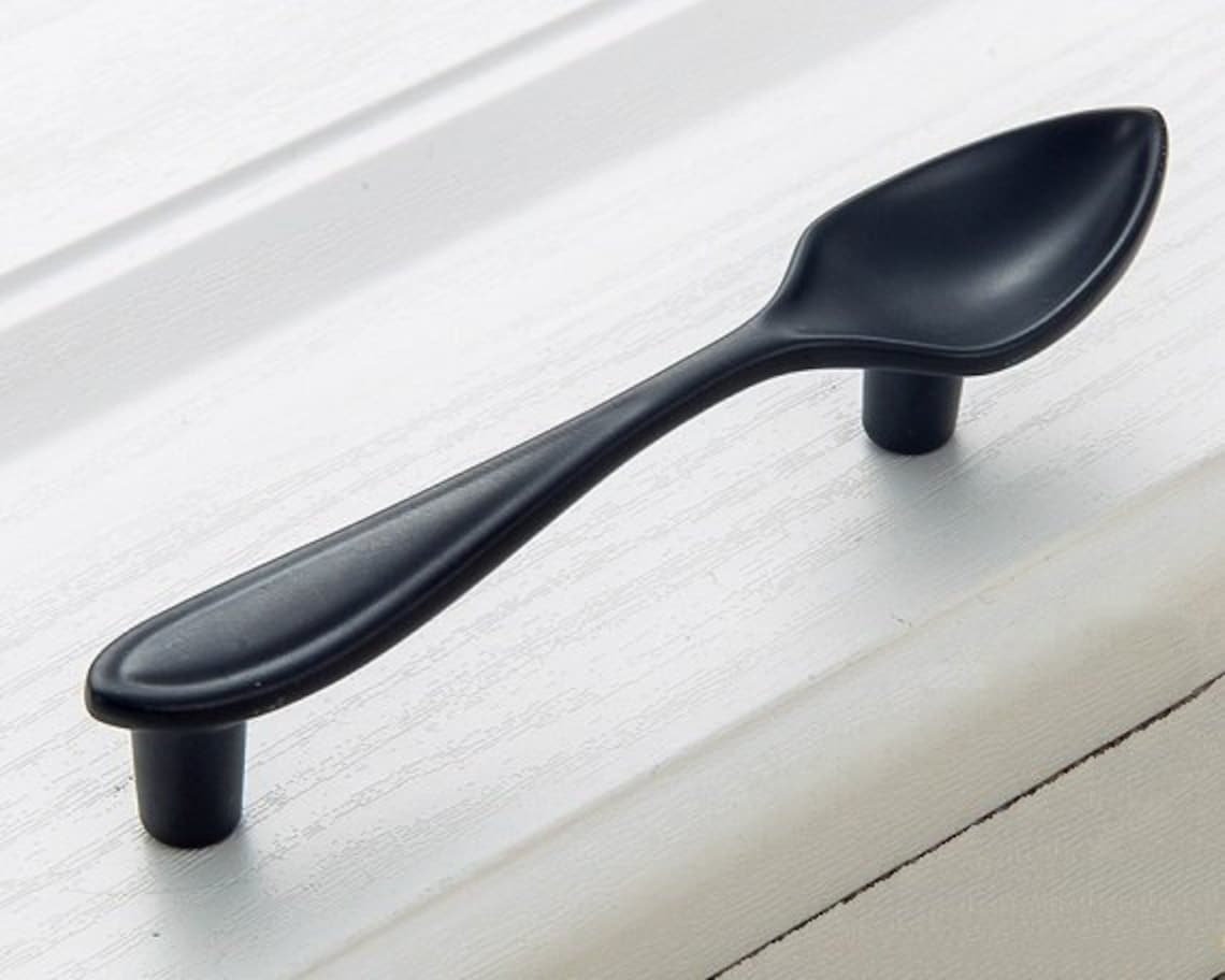 3'' Unique Kitchen Cabinet Door Pulls Handles Spoon | Etsy