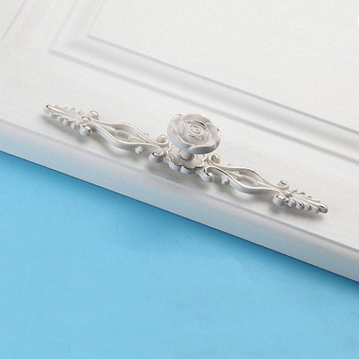Rose Flower Dresser Knobs Handles Drawer Knobs Pulls Handles | Etsy