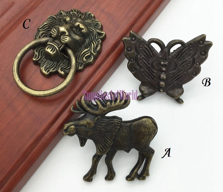 Vintage Cartoon Animal Knobs Handles Cabinet Door Handles - Etsy