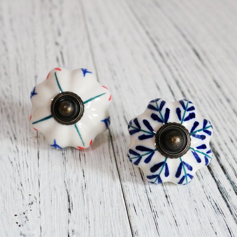 Ceramic Drawer Knobs Pull Handles Kitchen Cabinet Door Knobs - Etsy