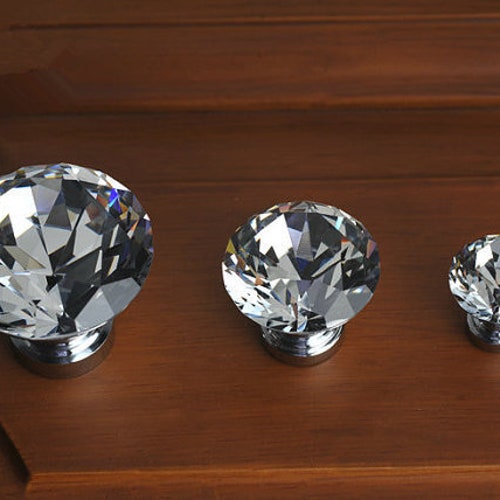 Crystal Knobs Glass Knobs Dresser Knobs Handles Pulls Drawer - Etsy