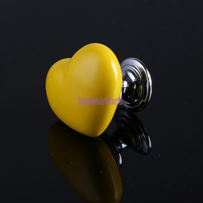 Heart Knobs Handles Drawer Knobs Pulls Handles Ceramic - Etsy