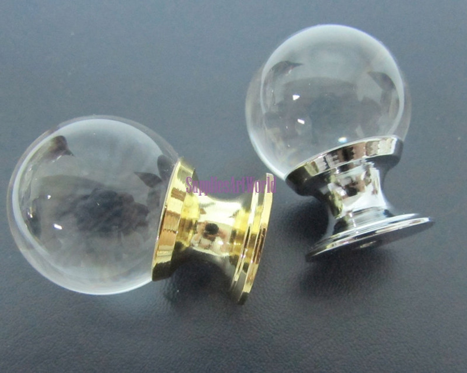 Glass Ball Knobs Handles Dresser Knobs Pulls Transparent | Etsy