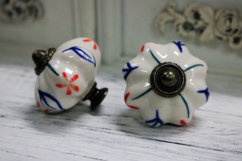 Ceramic Drawer Knobs Pull Handles Kitchen Cabinet Door Knobs - Etsy