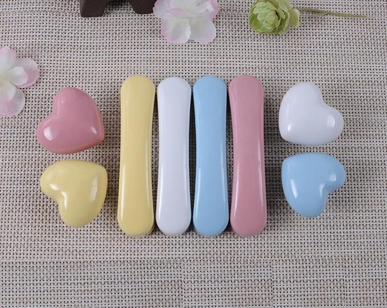 3 Heart Knobs Dresser Knob Pulls Drawer Knobs Pull | Etsy