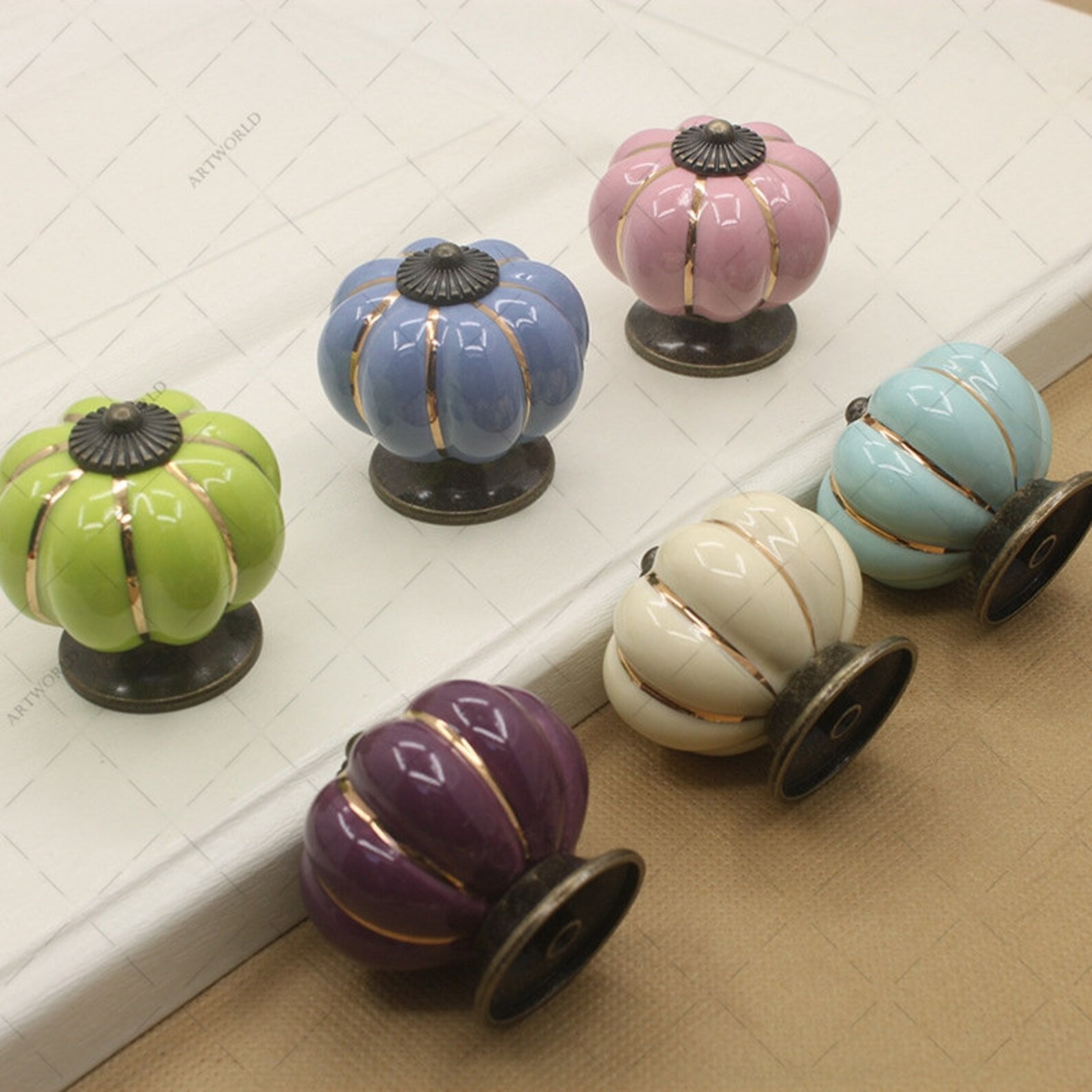 Colorful Knobs Kitchen Cabinet Knobs Handles Dresser Knobs | Etsy