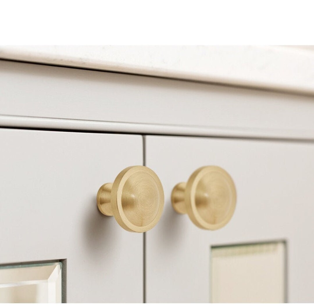 Brass Dresser Knobs Handles Columnar Drawer Knob Pulls Handles Cabinet ...