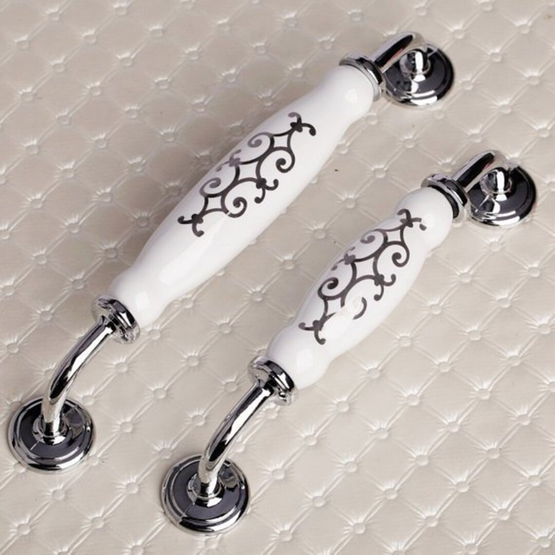 56.3 Ceramic Drawer Pulls Handles Knobs Kitchen Cabinet Pulls Handles ...