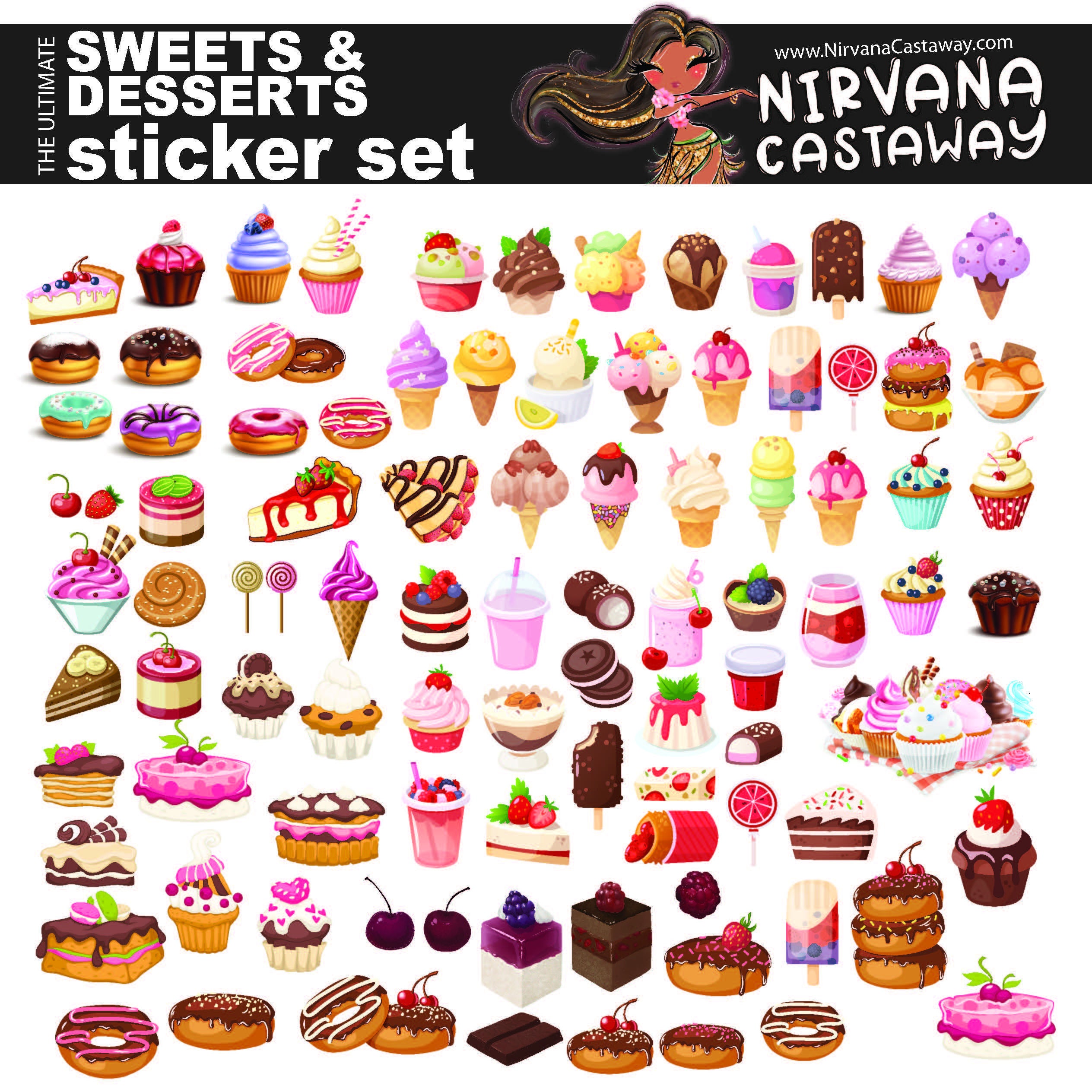 Ultimate Sweets and Desserts Stickers File stampabili e digitali - Etsy ...