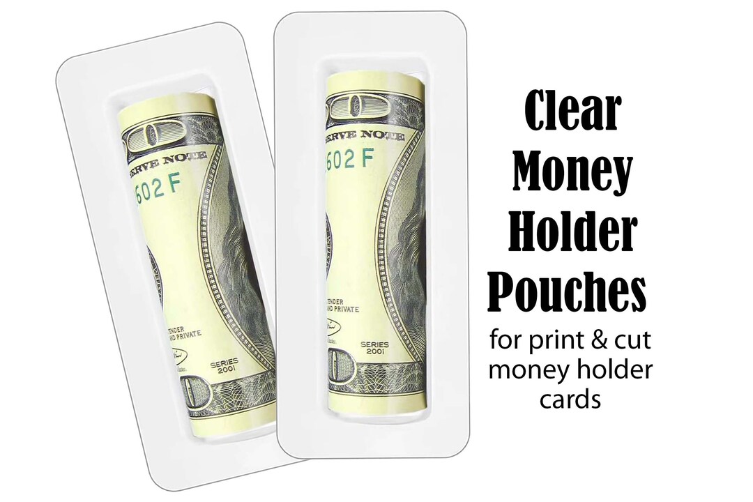 Self-adhesive Clear Money Holder Bubble Packaging, Money Card Holders ...