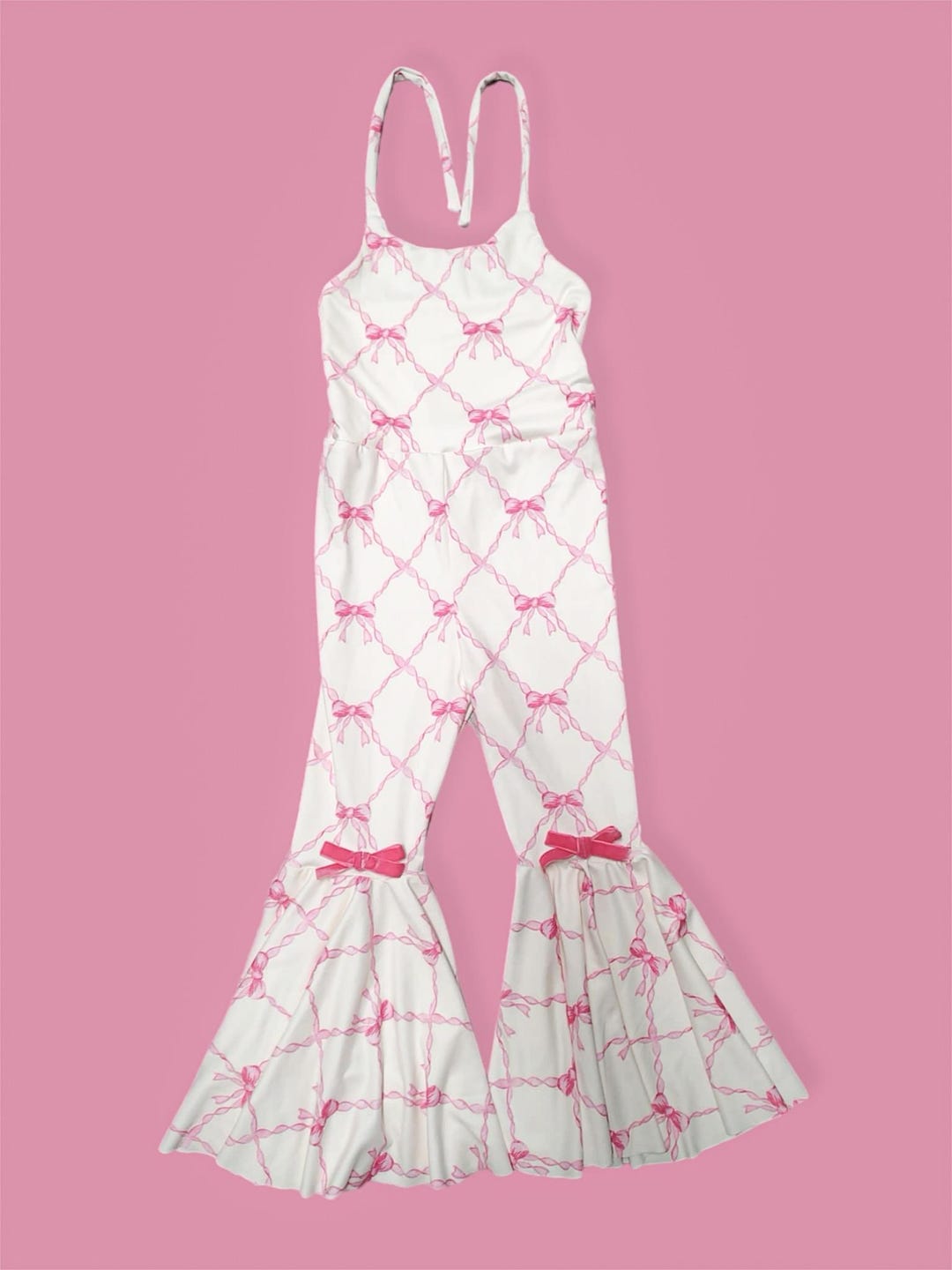 Coquette Bow Print / Vintage Love Shack Bell Bottoms / Bummies / Lounge ...