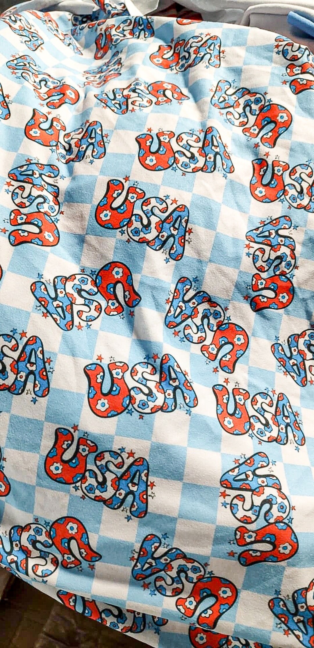 Fourth of July Checker Print / Independence Day Vintage Bell Bottoms ...