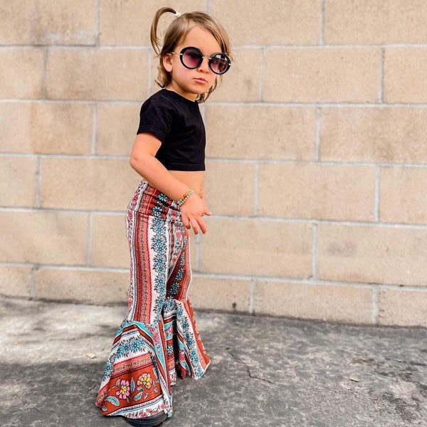 Girls Bell Bottoms - Etsy