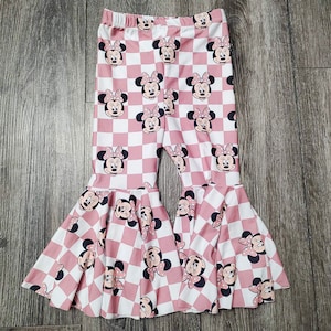 Checker Girl Mouse Print / Vintage Bell Bottoms / Bummies / Lounge Set ...