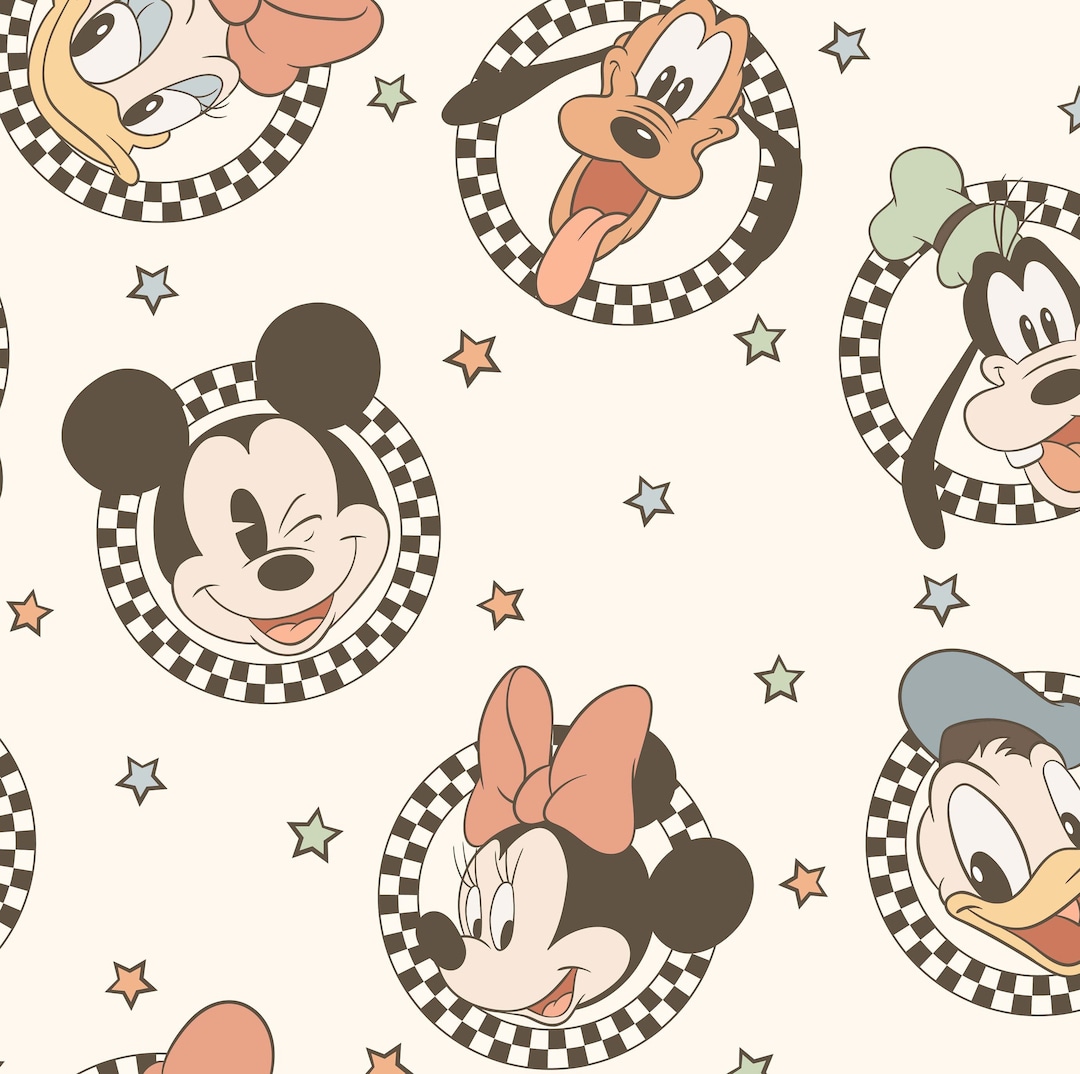 Vintage Characters Print / Vintage Bell Bottoms / Bummies / Lounge Set ...