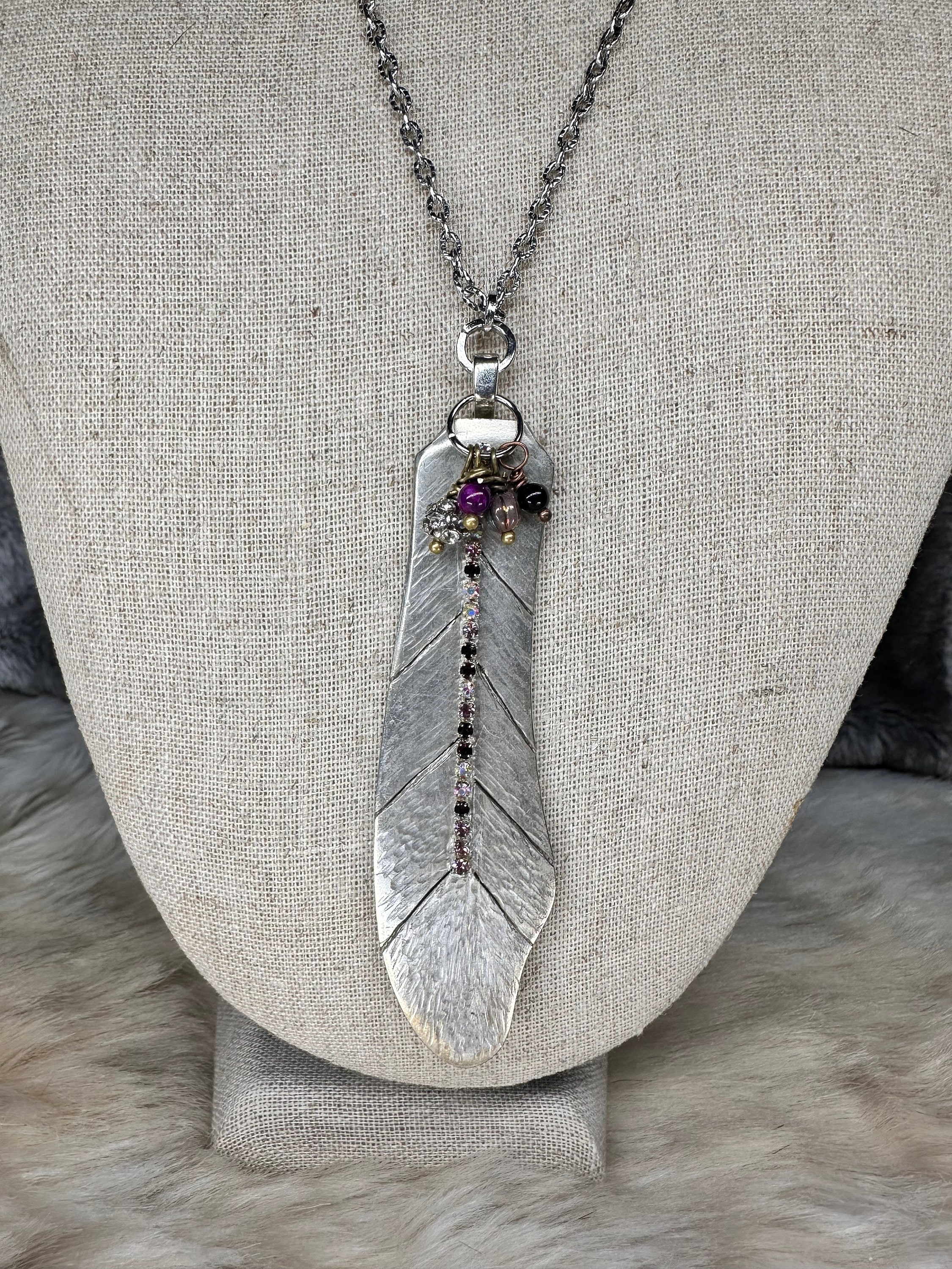 Feather Necklace - Etsy