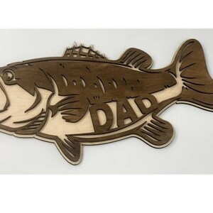 Bass Father's Day Sign, Dad Laser Cut,grandpa Sign, Uncle-papa- for ...