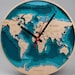 3D Map of the World With a Clock,multi -layer Panel,laser Cut File,3d ...