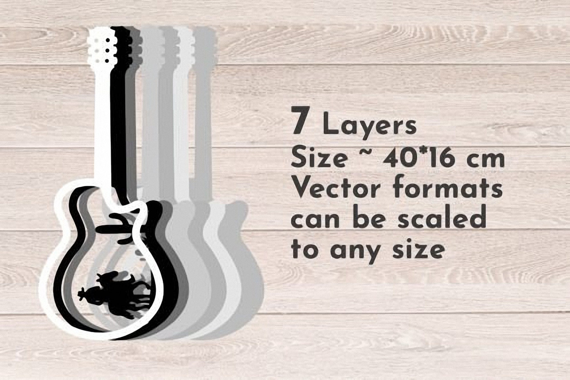 Guitar Laser Cut File Country Music Svg - Etsy