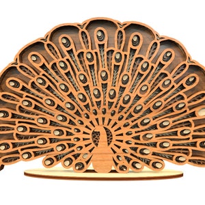 PEACOCK Laser Cut File File BIRD Svg Cutting Template and Peacock Wall ...