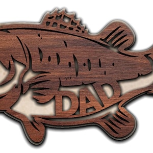 Bass Father's Day Sign, Dad Laser Cut,grandpa Sign, Uncle-papa- for ...