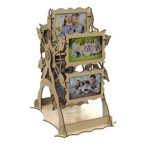 Carousel Photo Frame for 5 or 6 Photos Two Cutting Options Photo Wheel ...