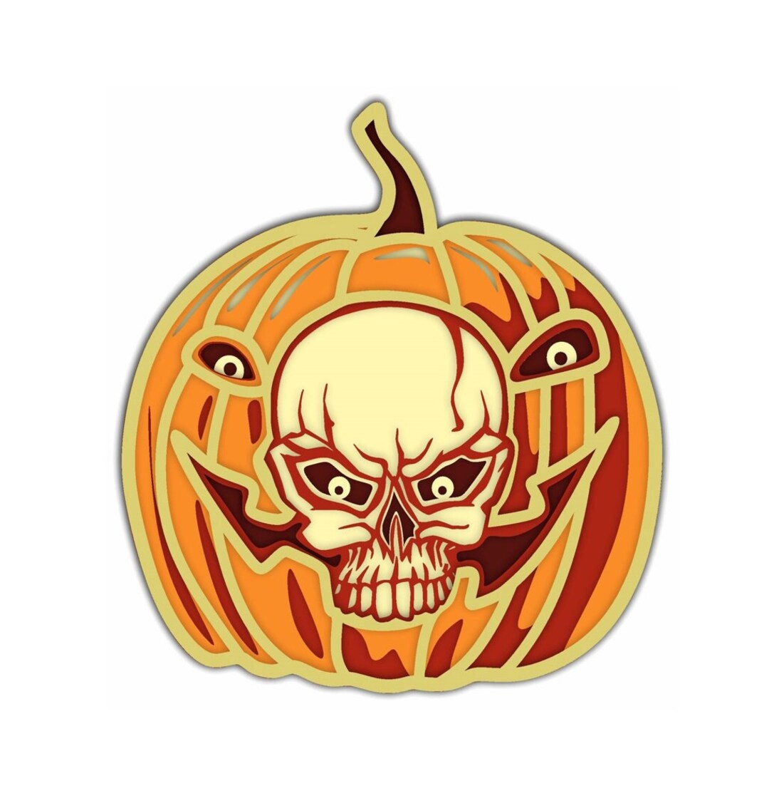 3d Layered Pumpkin SVG, Multi Layer Halloween Pumpkin DFX, Thanksgiving ...