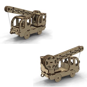 Set of Mini Cars for Laser Cutting, Car 3D Model Puzzle Laser Car ...