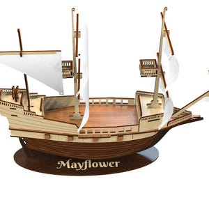Ship Boat "mayflower"- SVG Laser Cut File,laser Cut Wooden Sailboat ...