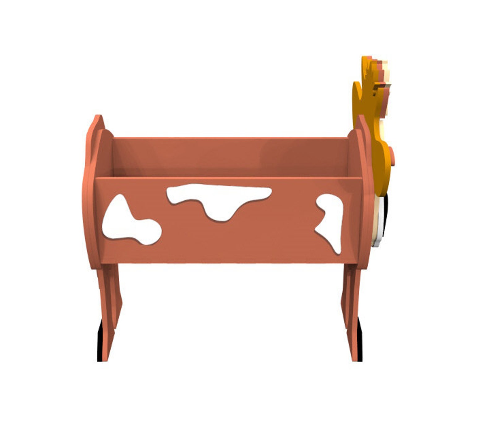 Cow Planter Pattern, Cow Wood Planter, DIY Garden Ornament Flower Pot ...