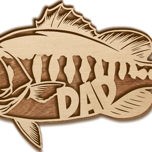 Bass Father's Day Sign, Dad Laser Cut,grandpa Sign, Uncle-papa- for ...
