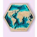 5 Layer Hexagon 3D Map of the World, Multi -layer Panel,laser Cut File ...