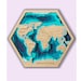 6 Layer Hexagon 3D Map of the World, Multi layer Panel,laser Cut File ...