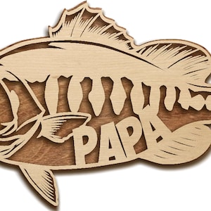 Bass Father's Day Sign, Dad Laser Cut,grandpa Sign, Uncle-papa- for ...