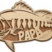 Bass Father's Day Sign, Dad Laser Cut,grandpa Sign, Uncle-papa- for ...