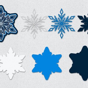 Four Multilayer Snowflakes - Etsy