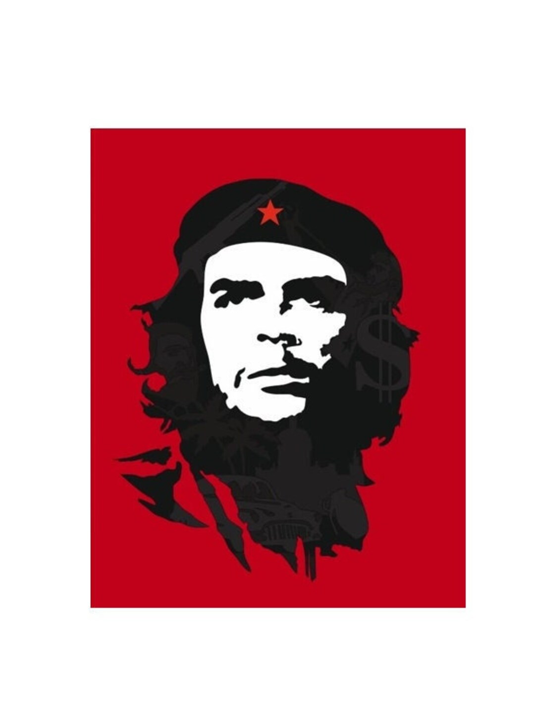 Che Guevara 5-layer Panel Laser Cut Files Glowforge Files CDR - Etsy