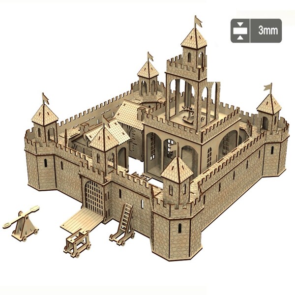 Wooden Castle - Etsy
