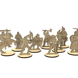 Wooden Toy Medieval Castle, 20 Figures of Knights,laser Cut Files ...