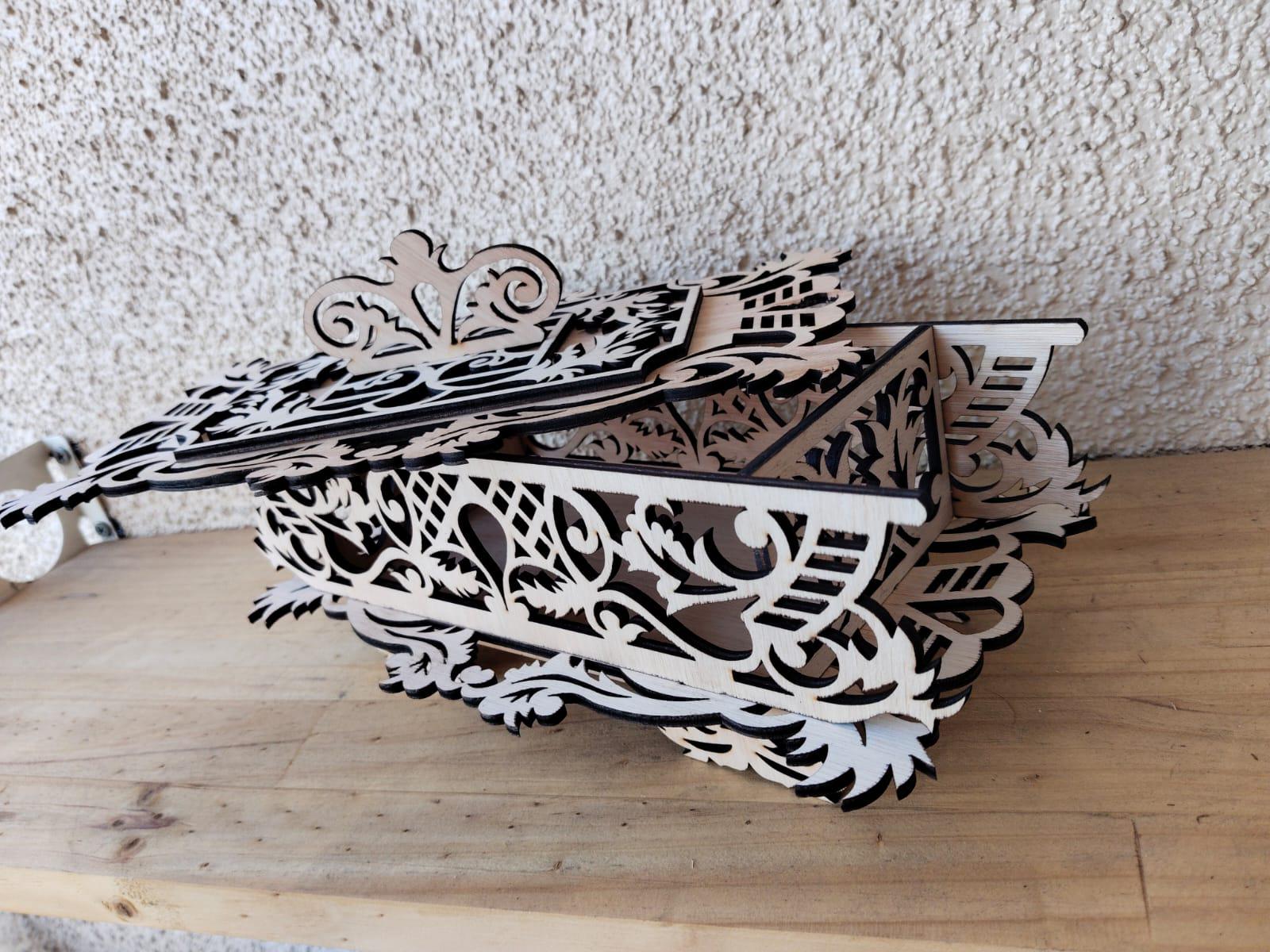 Laser Cut Wooden Jewelry Box Living Hinge Gift Box Svg File Glowforge ...